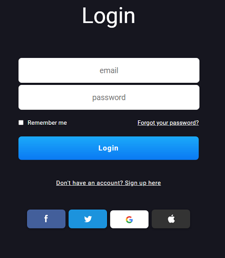 I can't log in
